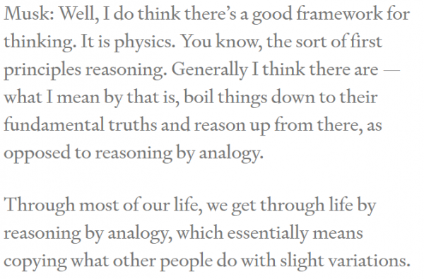 How To Think From First Principles? - Imitate What Elon Musk Does ...